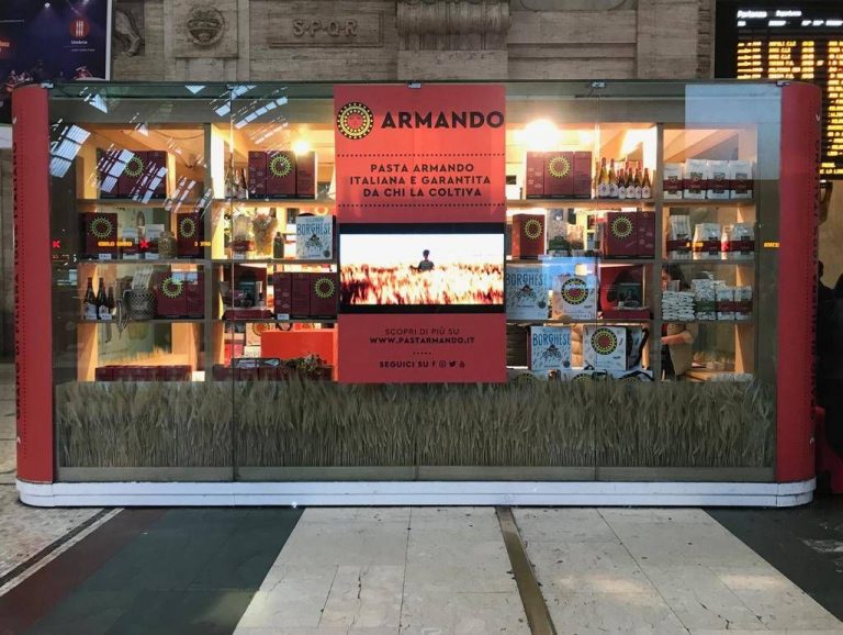 Temporary shop Pasta Armando a Milano - Adverteam